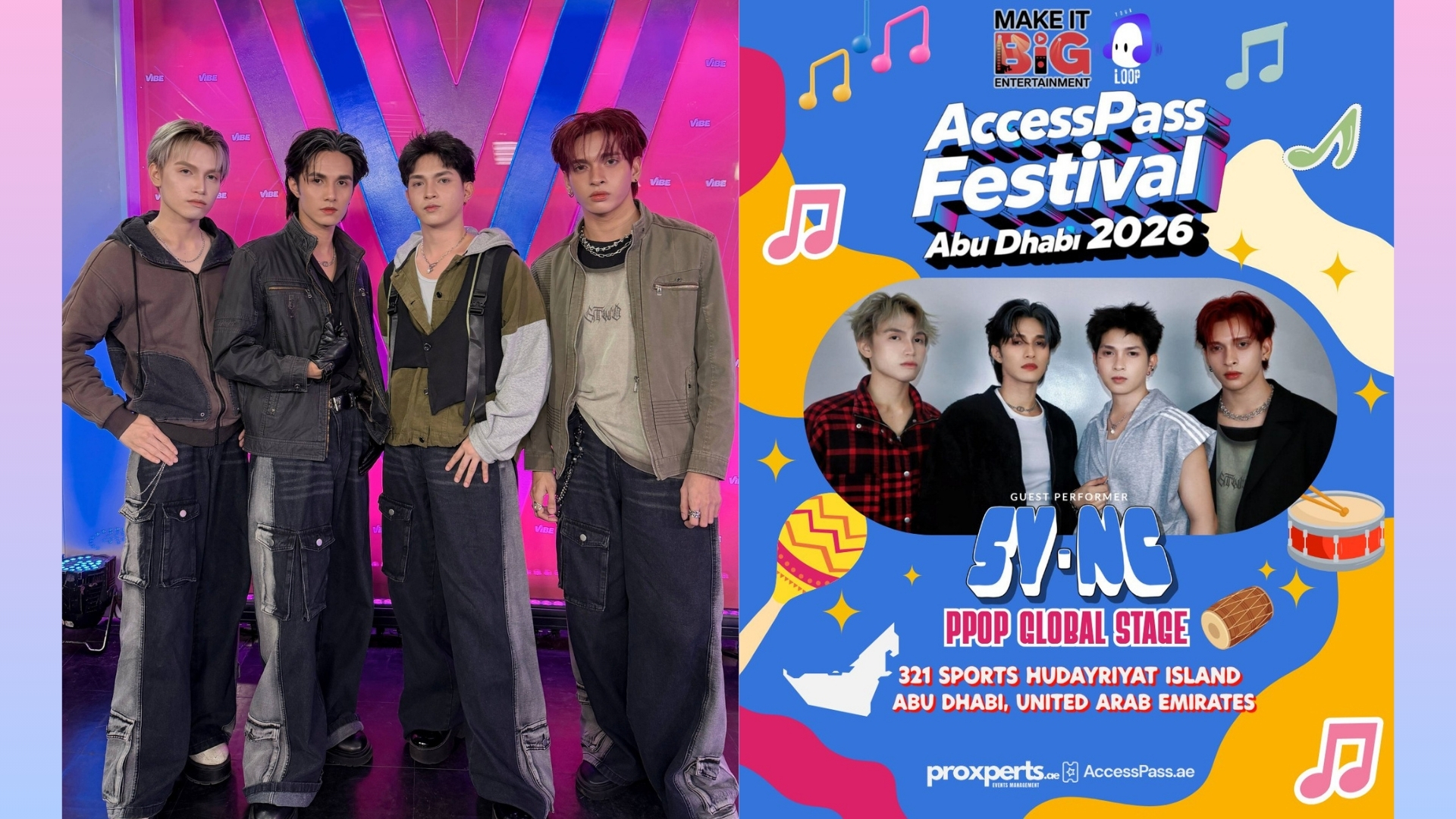 SY•NC Becomes First P-pop Group to Perform at AccessPass Festival Abu ...